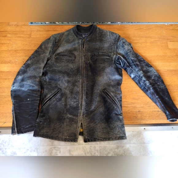 Bates | Other | Rare Vintage Bates Cafe Motorcycle Leather Jacket And ...